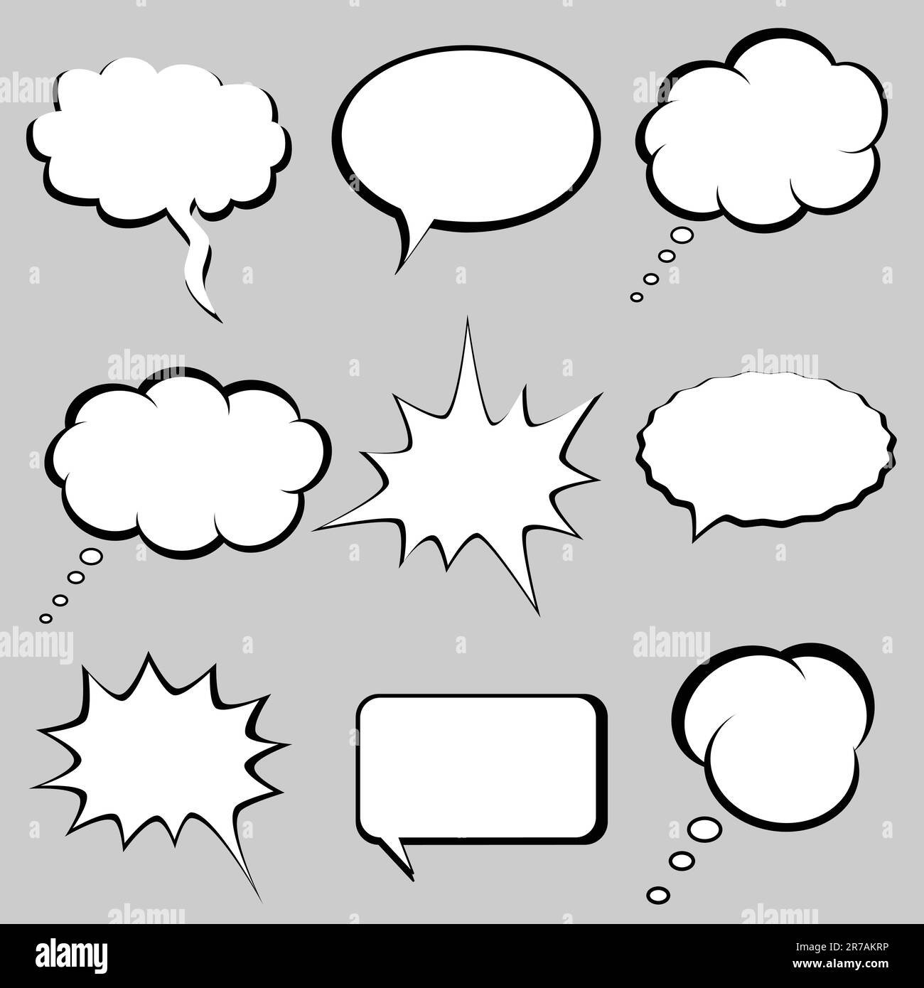 Speech and thought bubbles, balloons Stock Vector Image & Art - Alamy