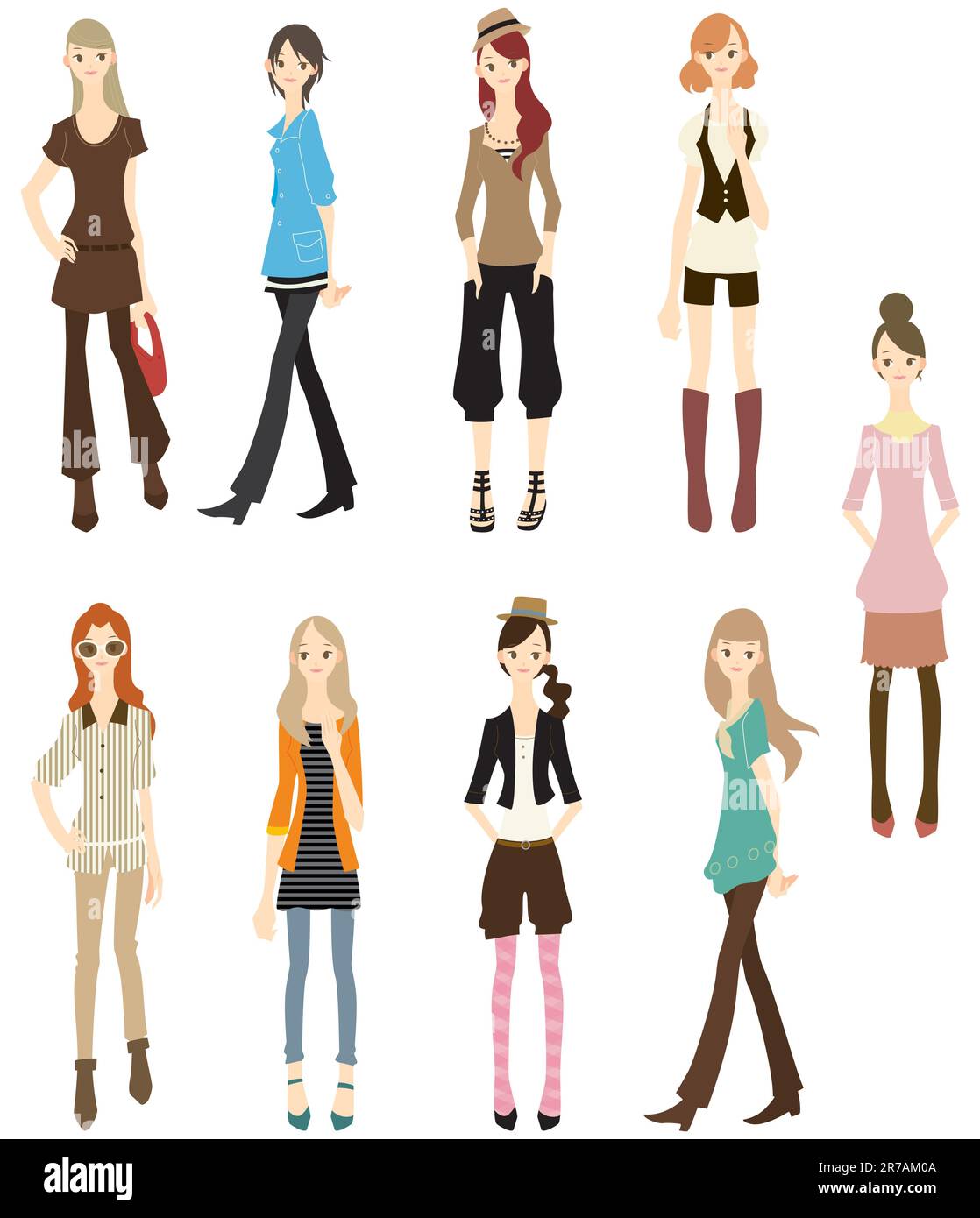 cartoon girl icon Stock Vector Image & Art - Alamy