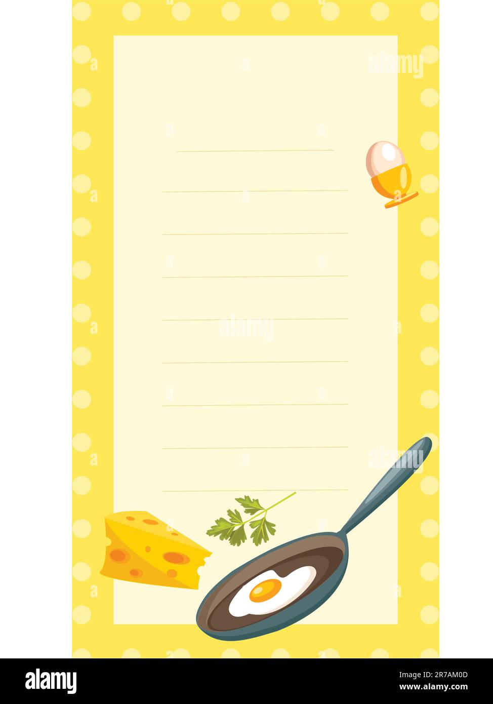 old fashioned recipe card , vector illustration Stock Vector Image ...
