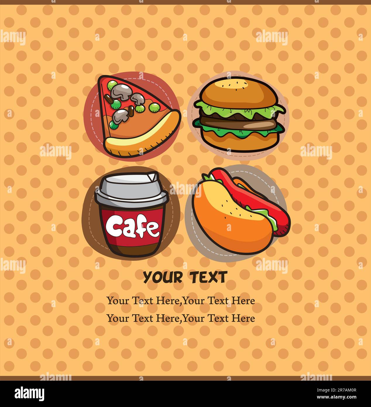 fast food card Stock Vector Image & Art - Alamy