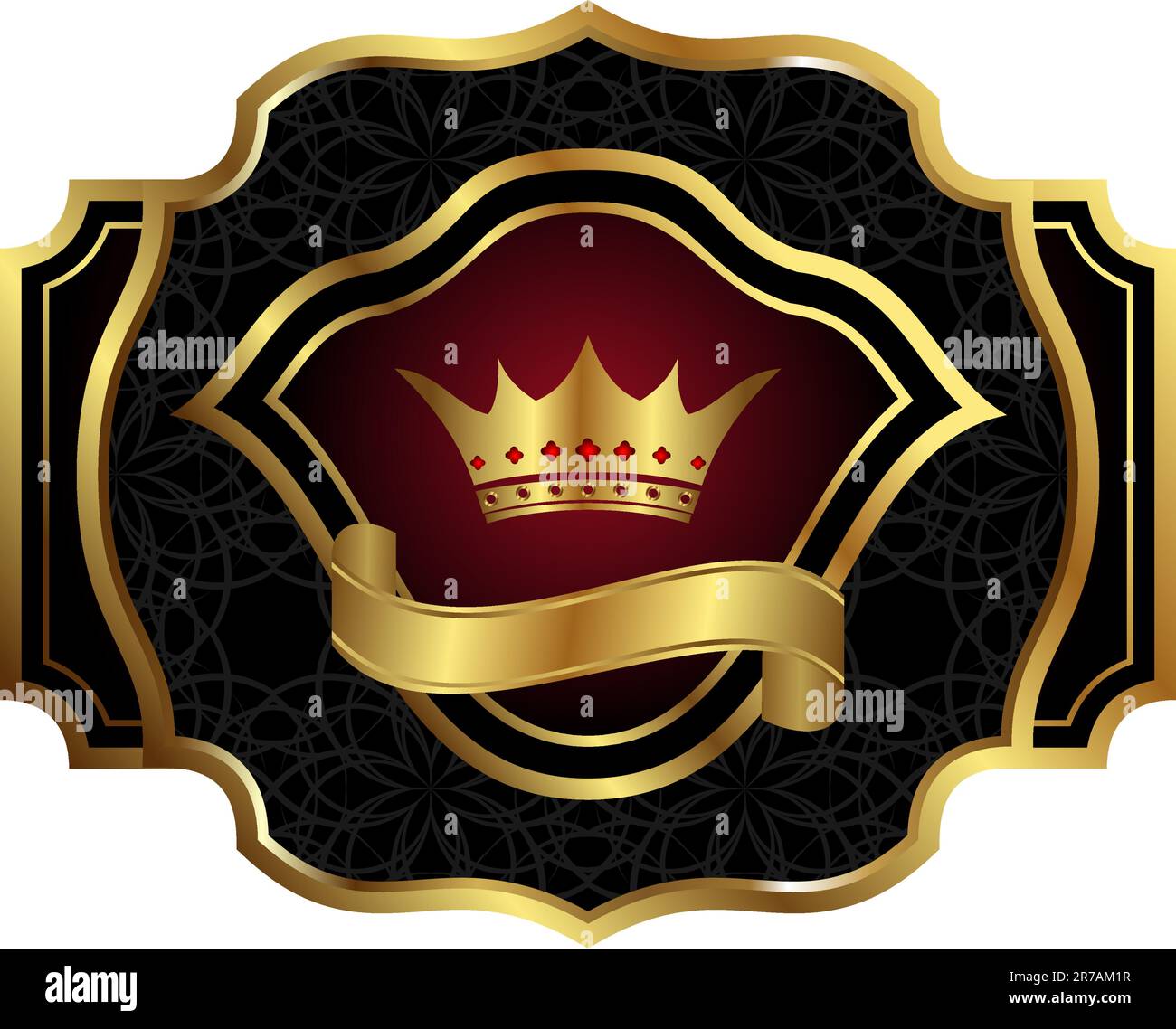 Illustration color decorative ornate gold frame - vector Stock Vector ...