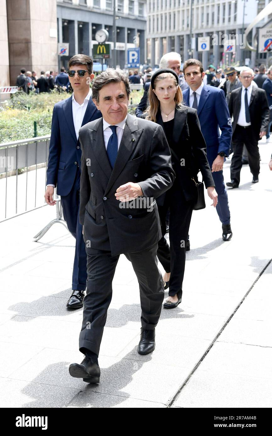 Milan, . 14th June, 2023. Milan, State funeral for Silvio Berlusconi in ...