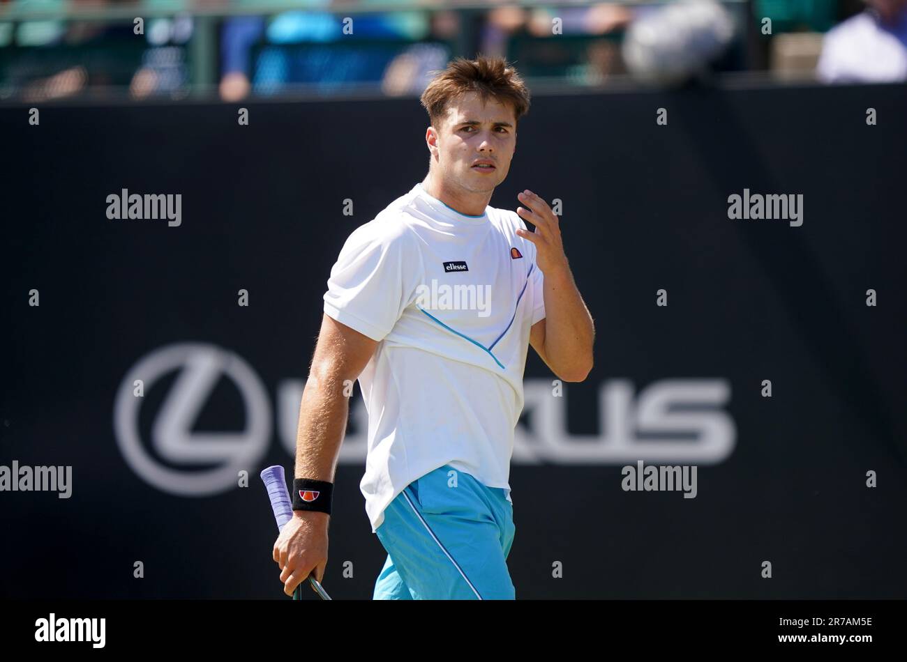 Arthur Fery during the match against Dominik Koepfer on day three of ...