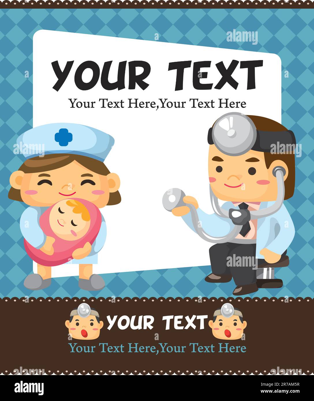 doctor and nurse card Stock Vector Image & Art - Alamy