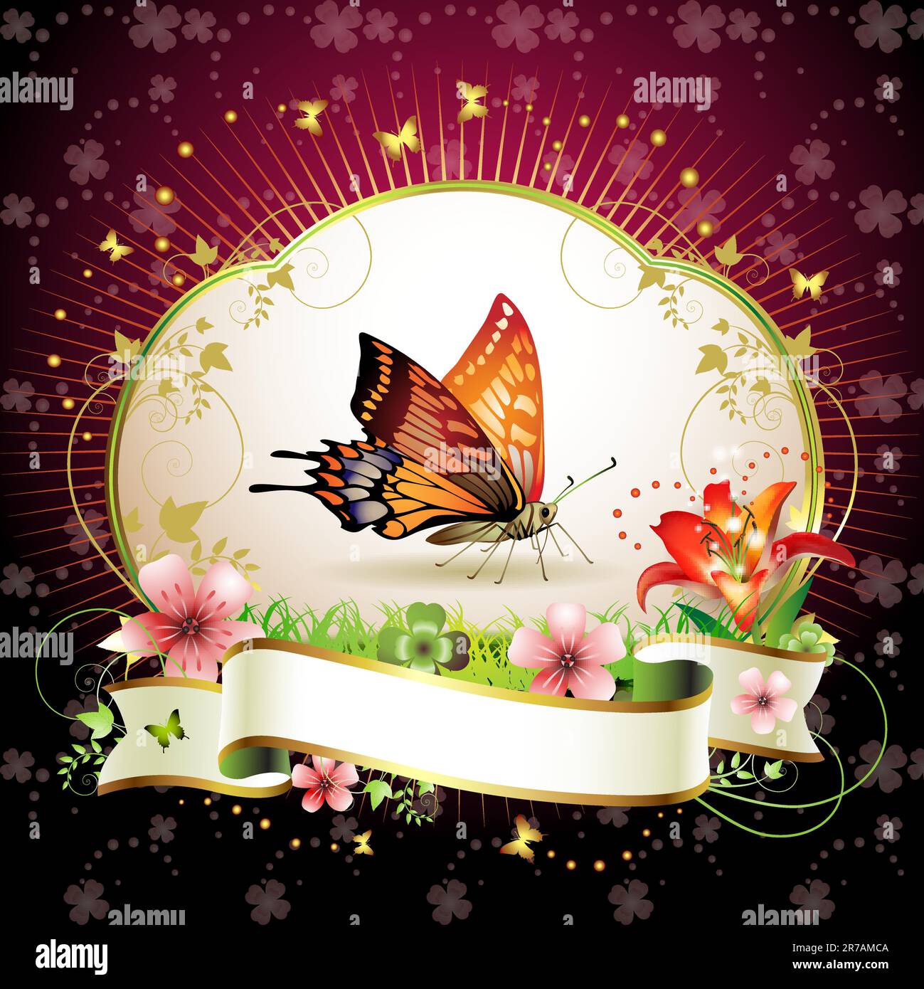 Pure white butterfly Stock Vector Images - Alamy