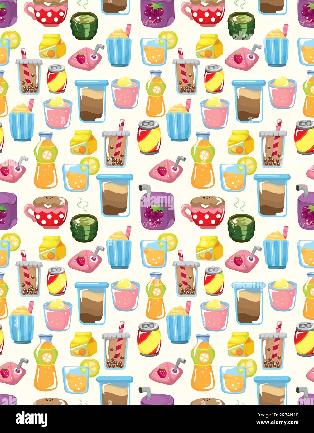 seamless drink pattern Stock Vector Image & Art - Alamy