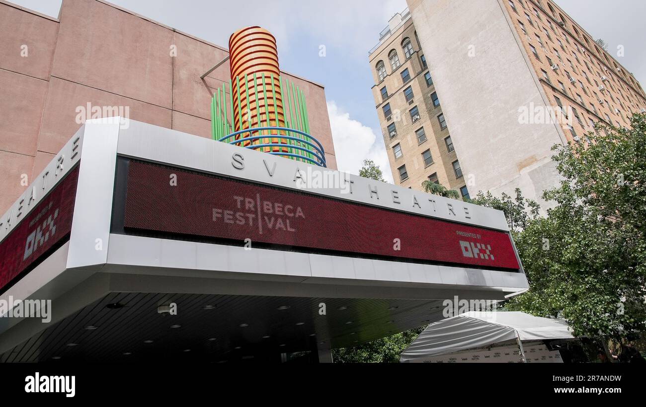 NEW YORK, NEW YORK, USA - JUNE 12, 2023: SVA Theatre building exterior ...