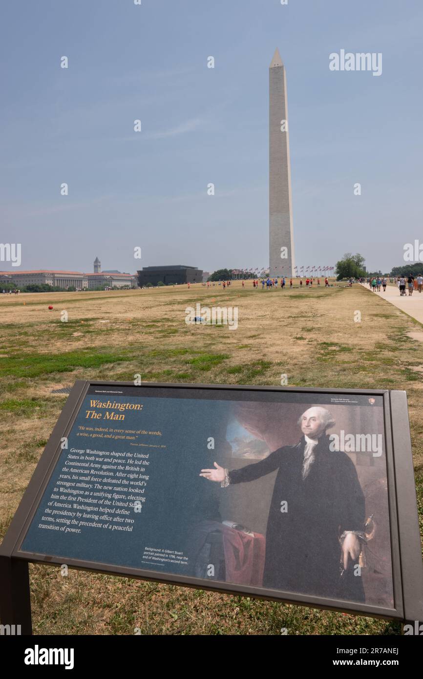 Washington Monument,( George Washington first president of USA ...