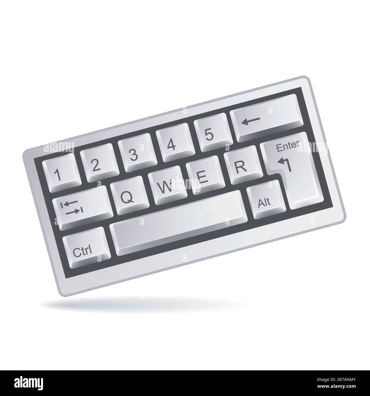 Computer keyboard icon image Cut Out Stock Images & Pictures - Alamy