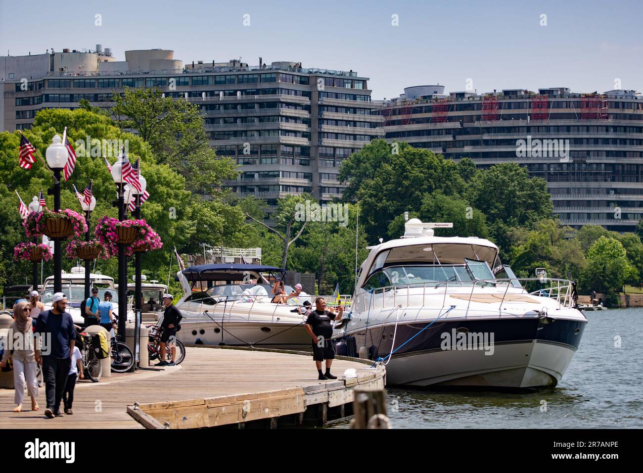 Watergate complex a group of six buildings, Washington DC, USA. Picture ...