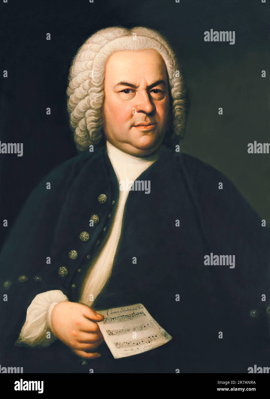 Johann Sebastian Bach, 1685 - 1750, German composer, digital edited ...