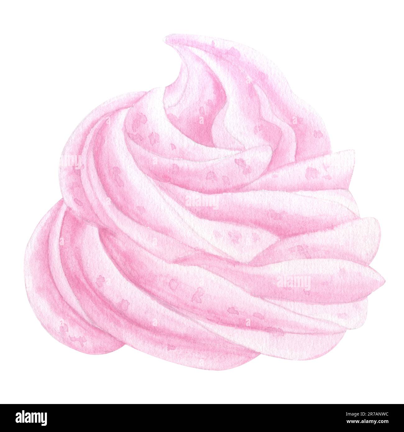 Cone pink cream. Sweet for cupcakes, muffins, ice cream, marshmallows ...