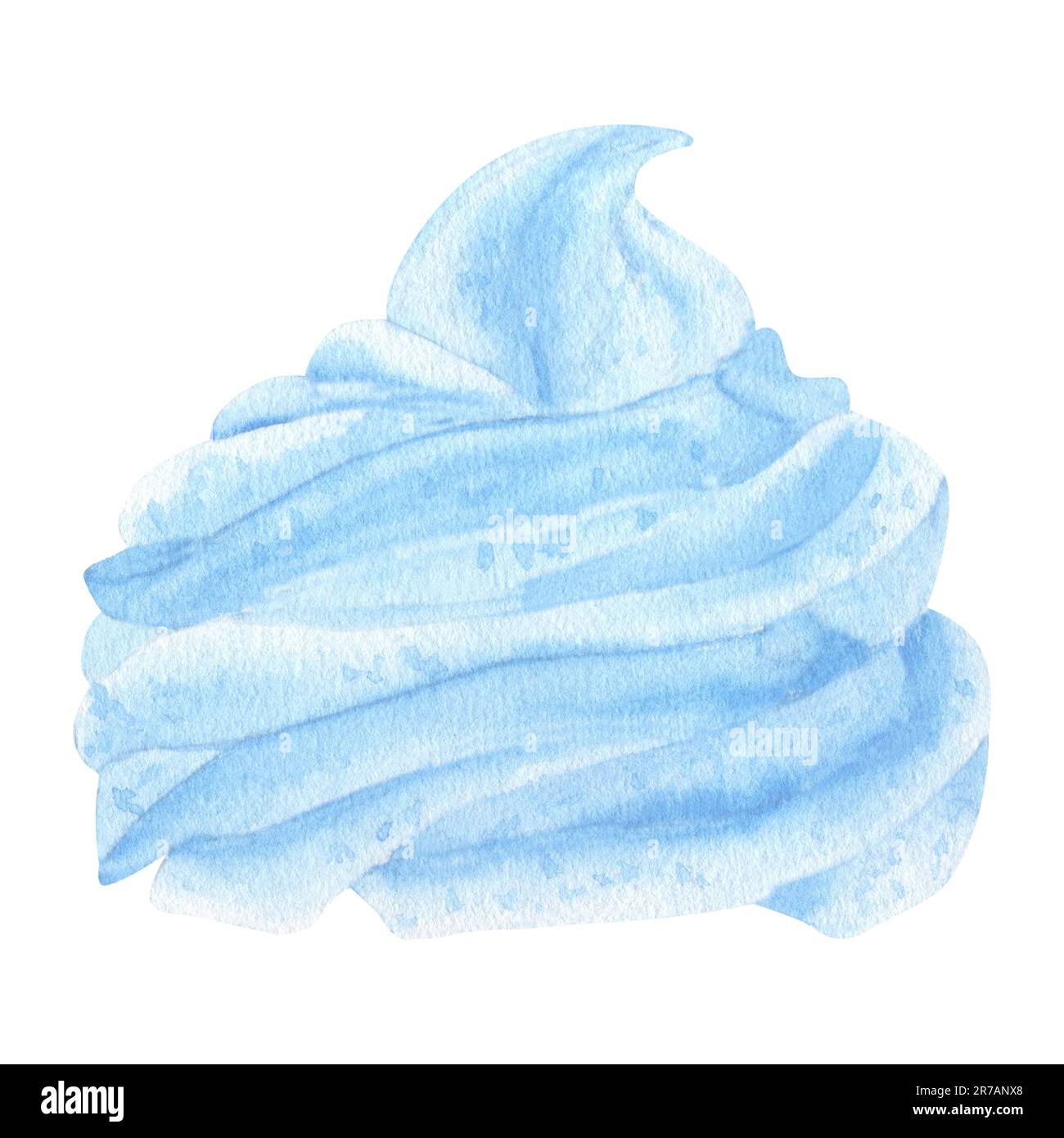 Cone blue cream. Sweet for cupcakes, muffins, ice cream, marshmallows ...