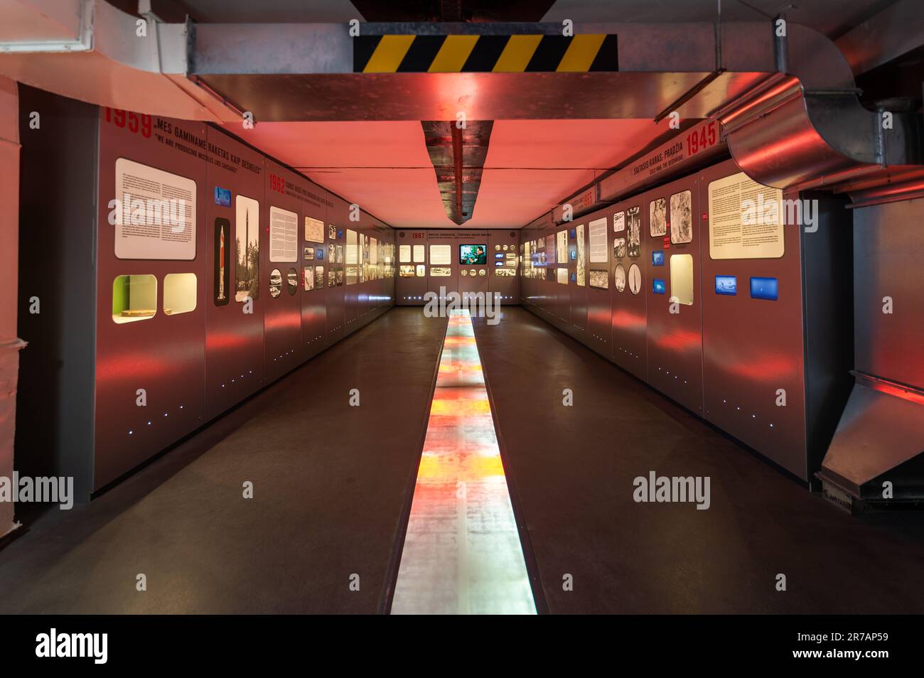 Interior of the Cold War museum, Lithuania Stock Photo - Alamy