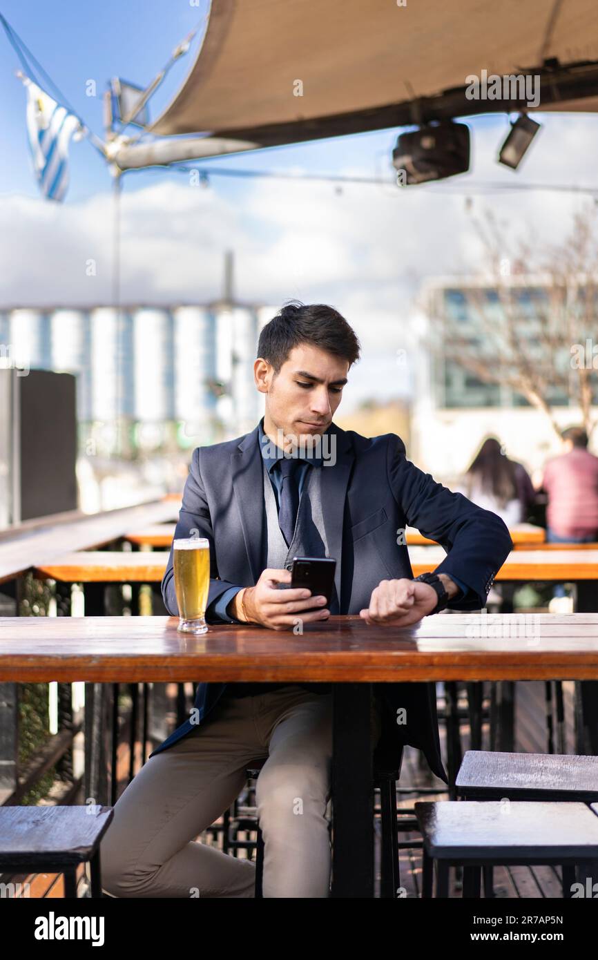 Watching work phone hi-res stock photography and images - Alamy