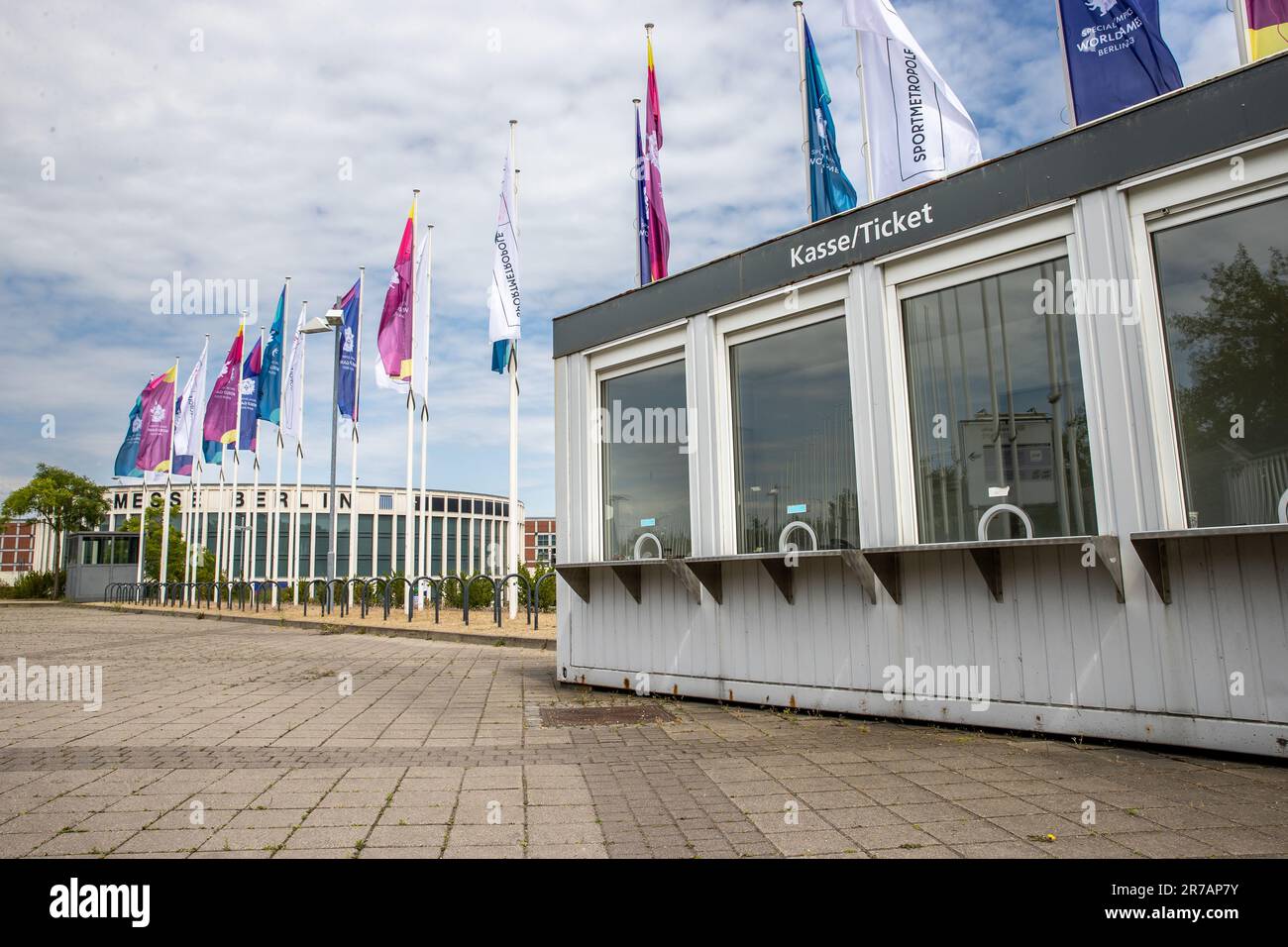 Berlin, Germany. 14th June, 2023. Sports for the disabled: flags of the ...