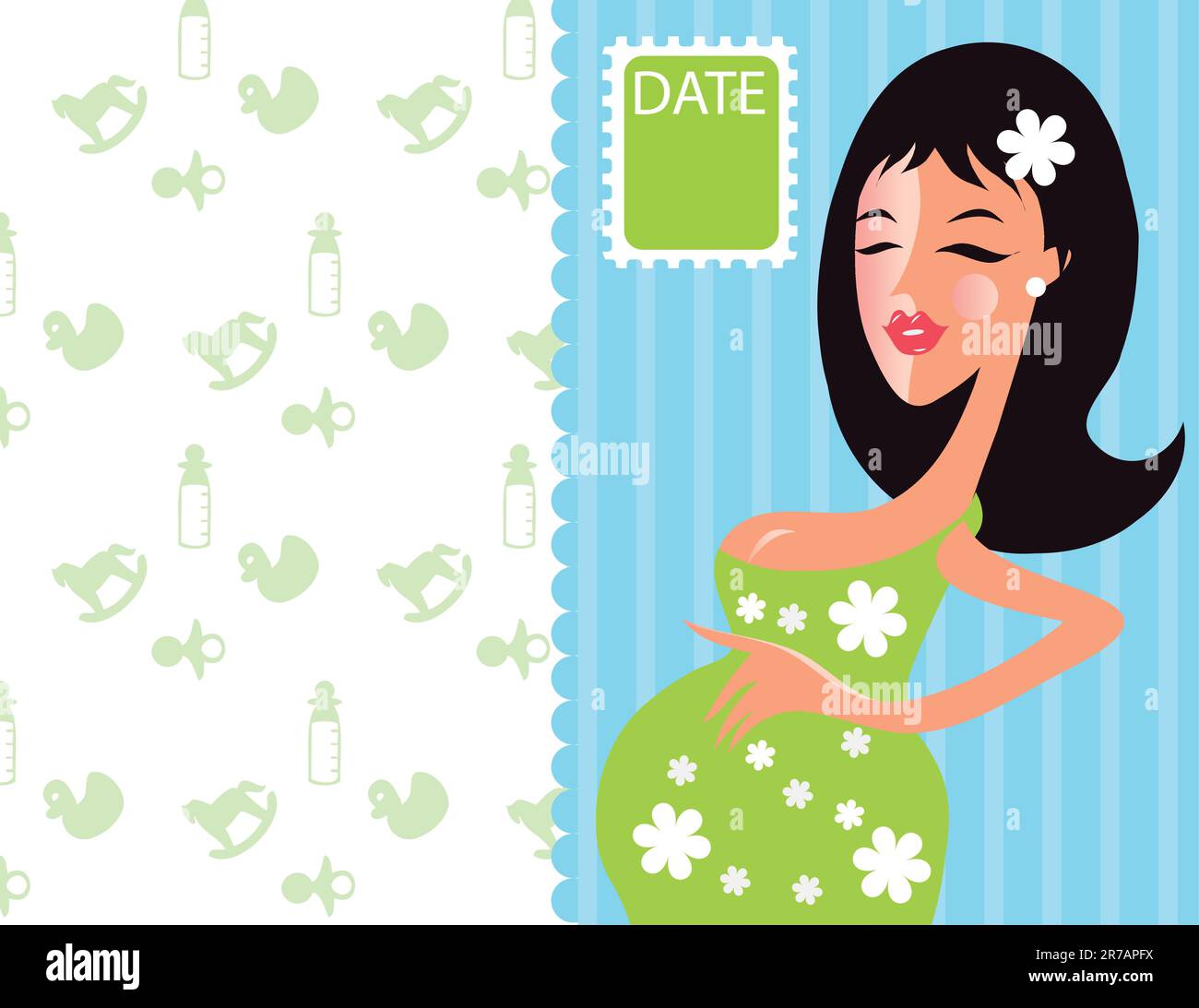 Baby very soon! Stock Vector Image & Art - Alamy