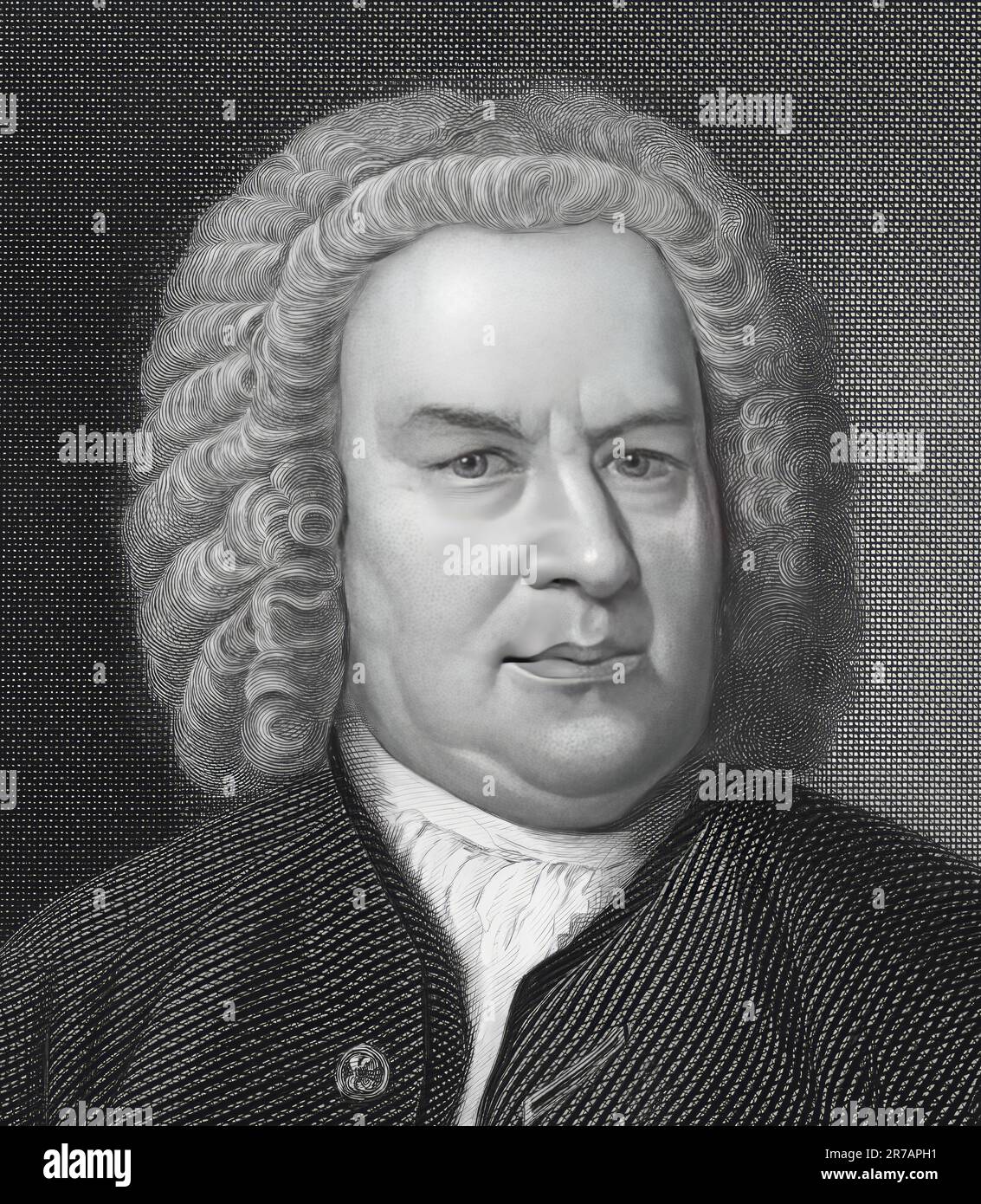 Johann Sebastian Bach, 1685 - 1750, German composer, digital edited ...