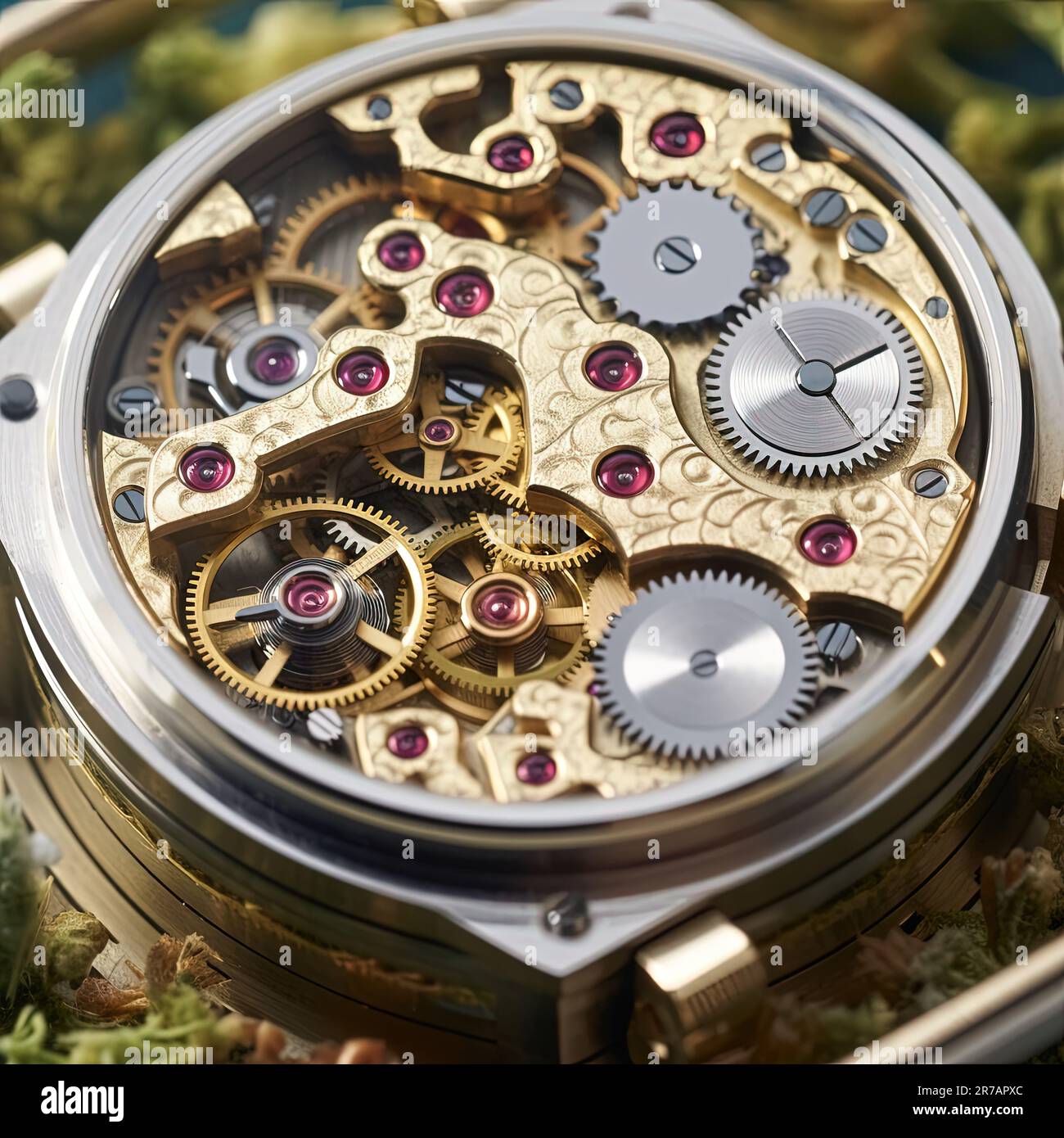 Temporal Symphony Inner Workings of Time Stock Photo - Alamy