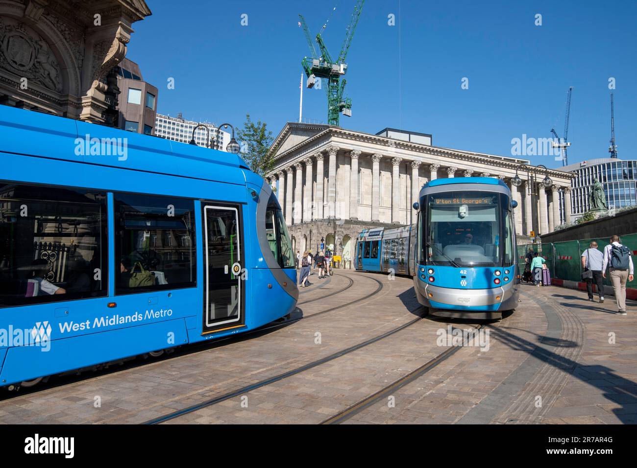 Victoria square birmingham tram hi-res stock photography and images - Alamy