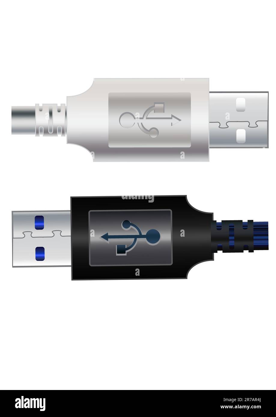Icon of usb cable. Vector Icons. EPS8. Edited, grouped in layers Stock ...