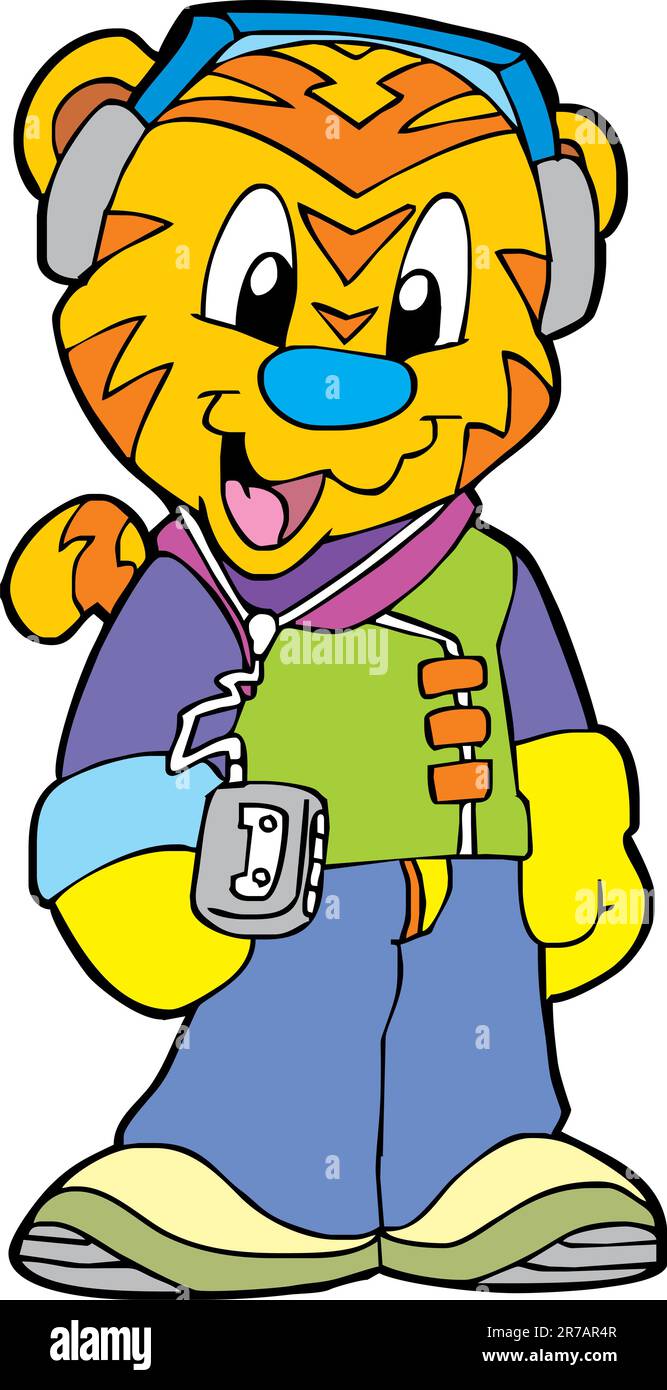 a digitally illustrated active animal Stock Vector Image & Art - Alamy