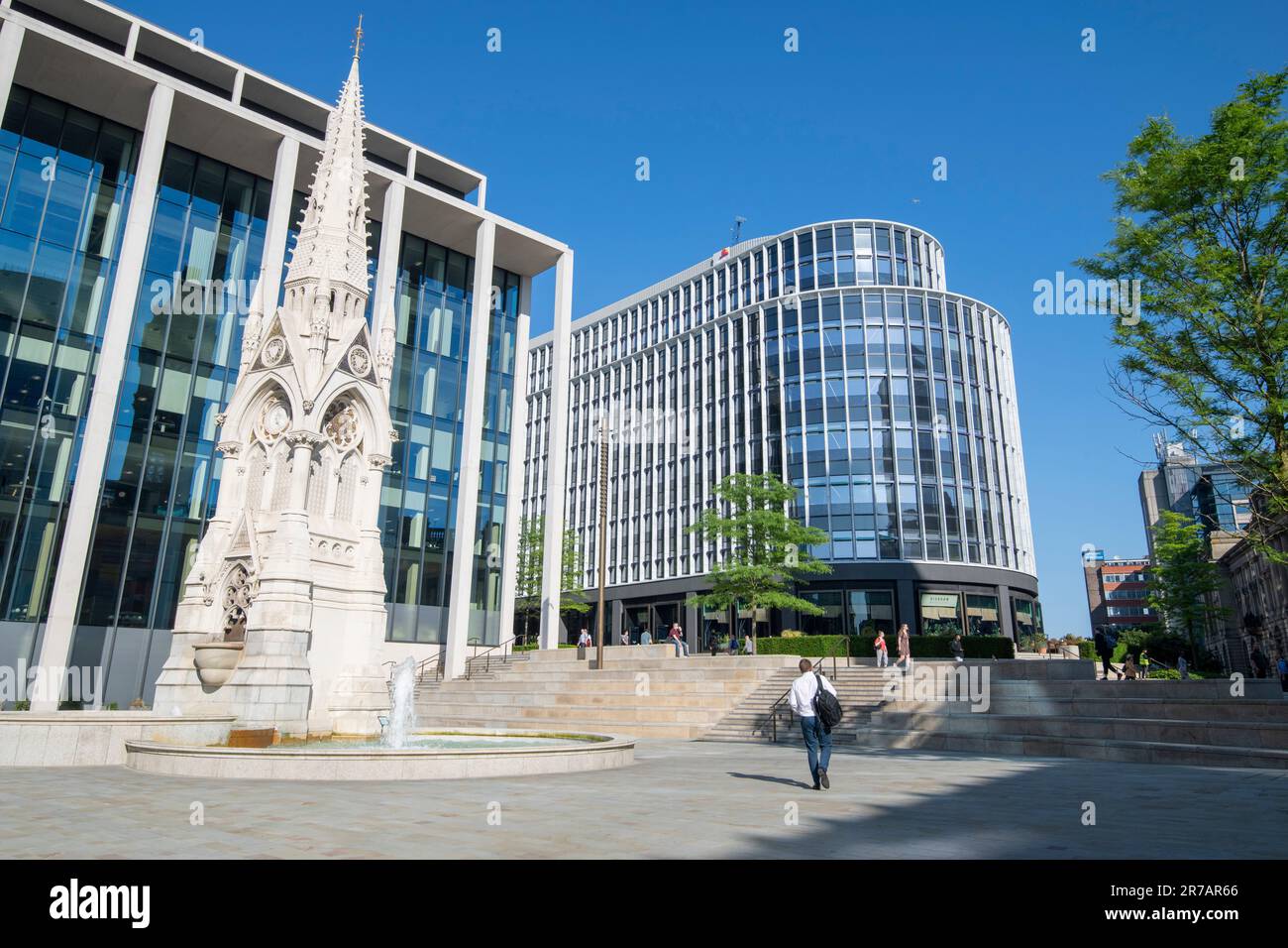 Chamberlain Square in Birmingham, West Midlands England UK Stock Photo ...