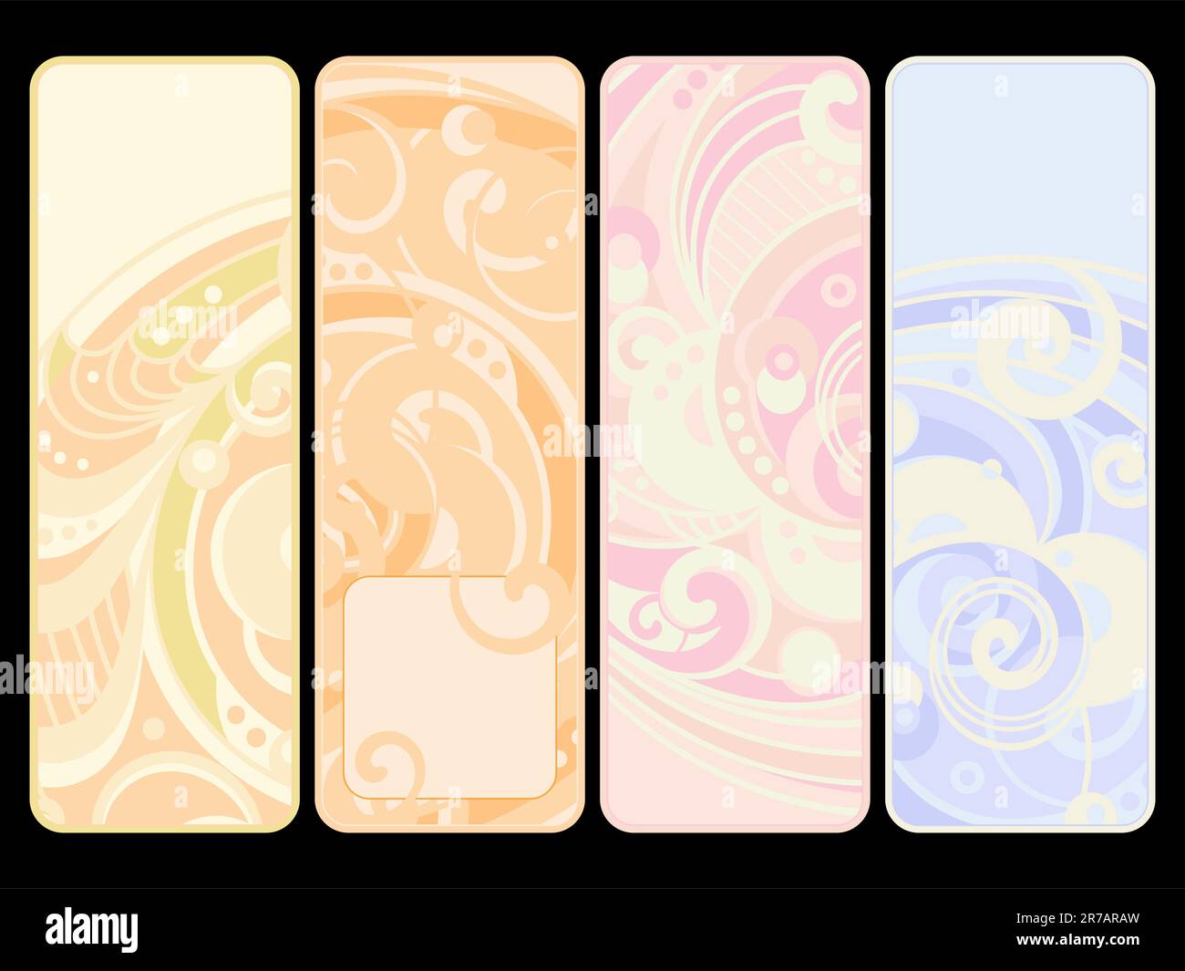vector set of four spring banners Stock Vector Image & Art - Alamy