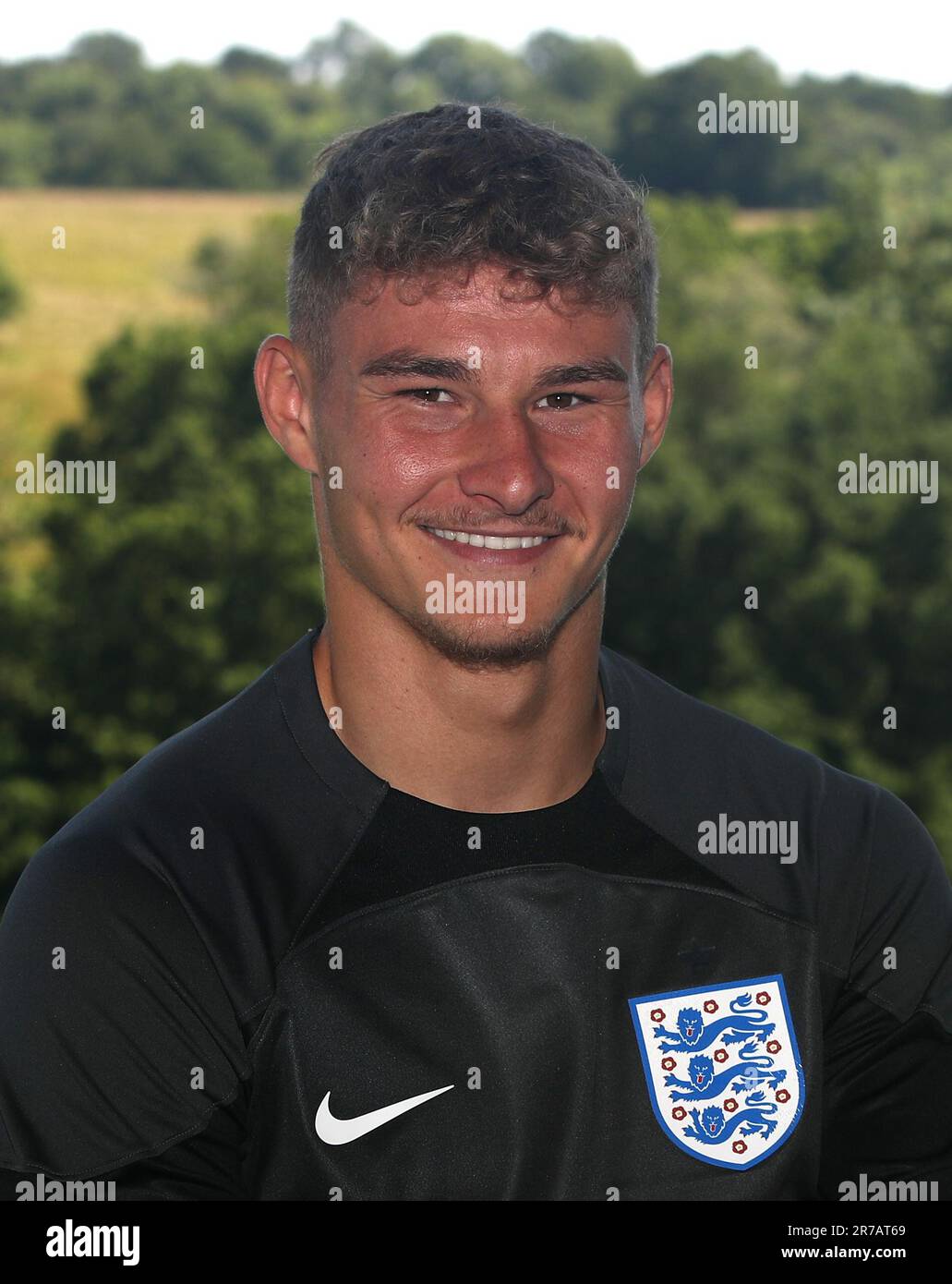 England goalkeeper Carl Rushworth during a squad announcement and media ...