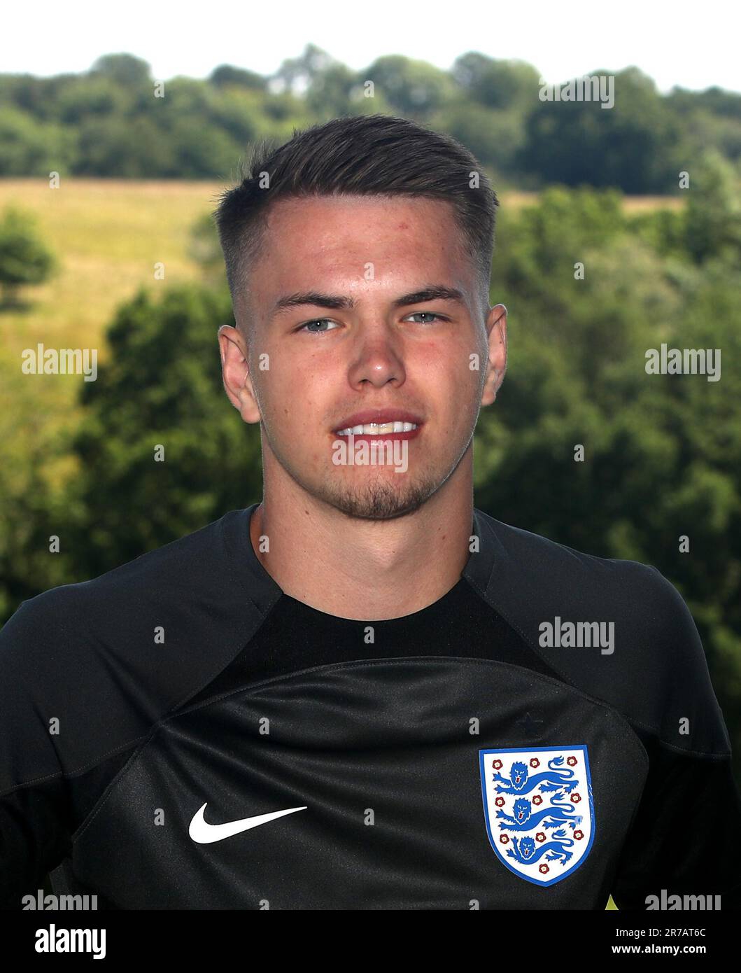 England goalkeeper Josh Griffiths during a squad announcement and media ...