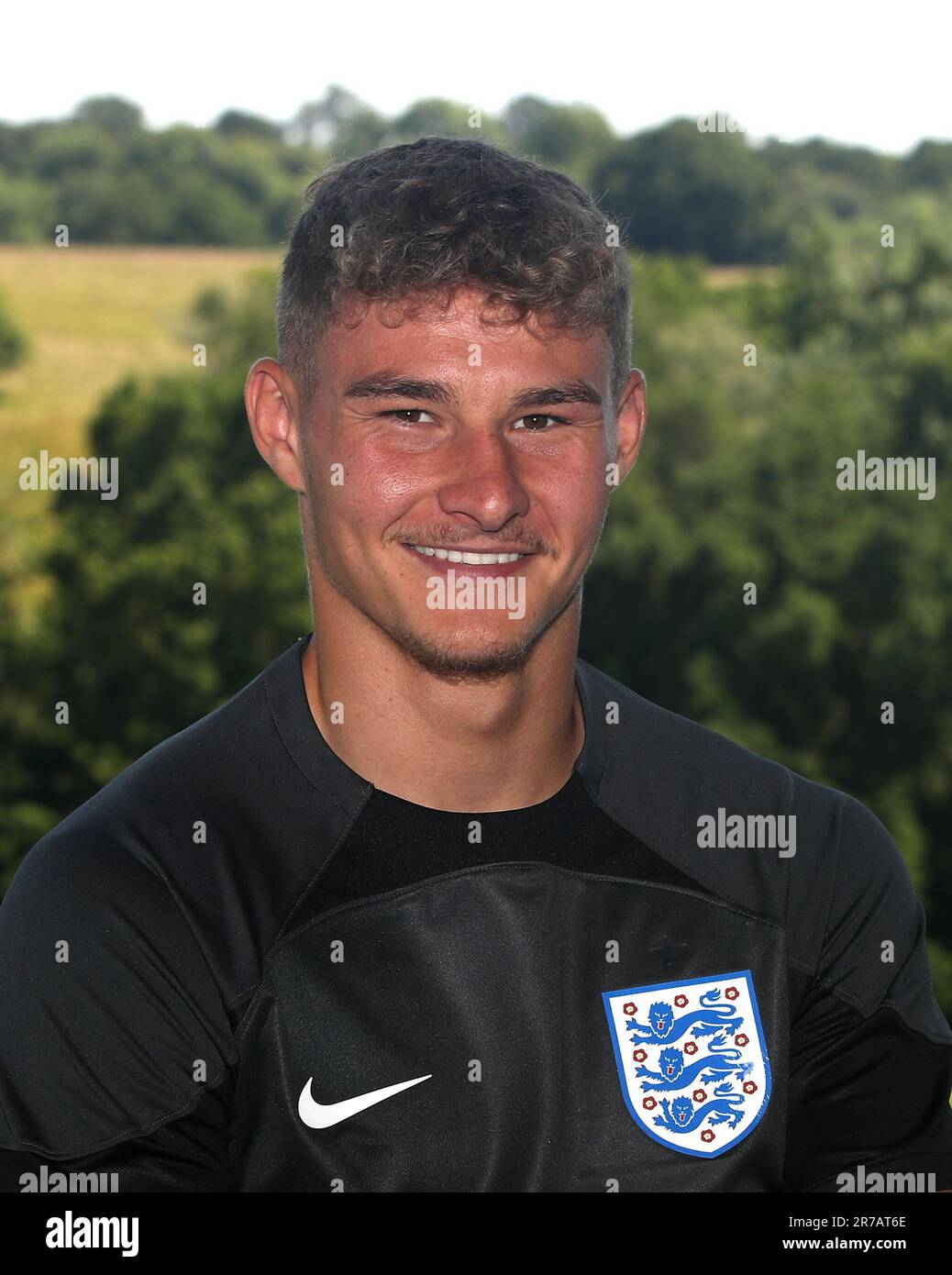 England goalkeeper Carl Rushworth during a squad announcement and media ...