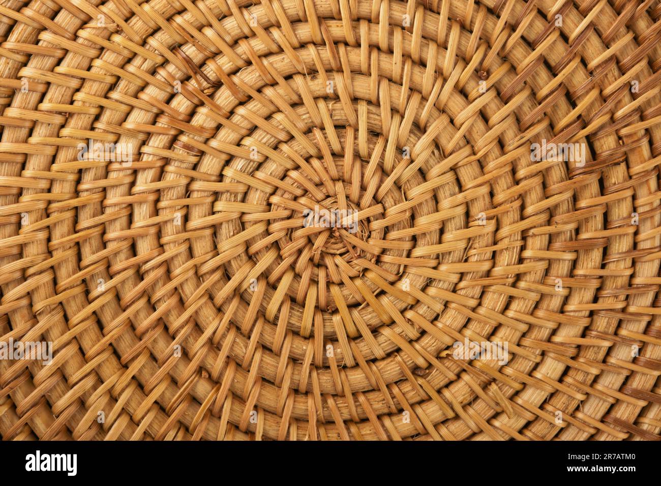 Rattan Round woven Placemat, texture, close up, mock up. Abstract ...