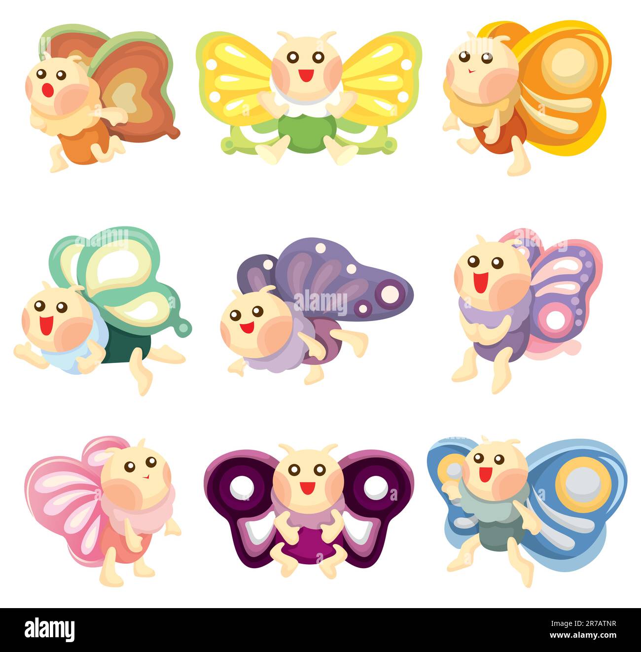 cartoon butterfly icon Stock Vector Image & Art - Alamy