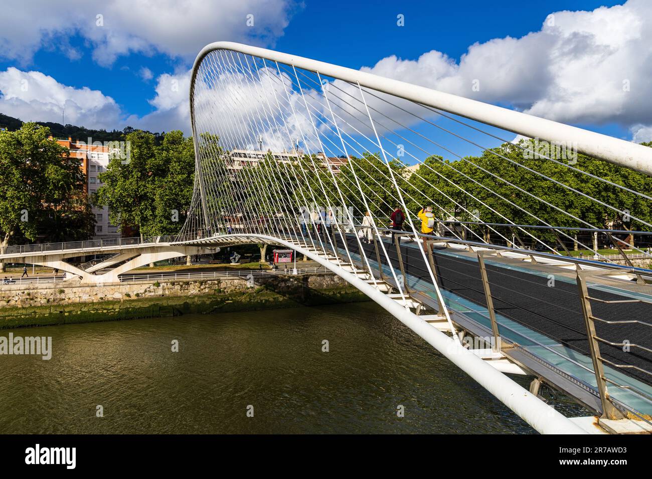 View of Zubizuri (Basque for "white bridge"), also called the Campo ...