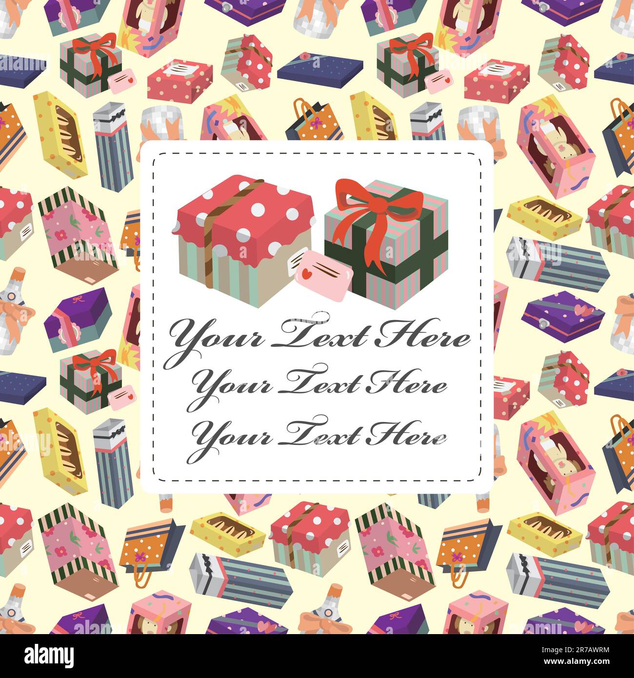 cartoon gift card Stock Vector Image & Art - Alamy