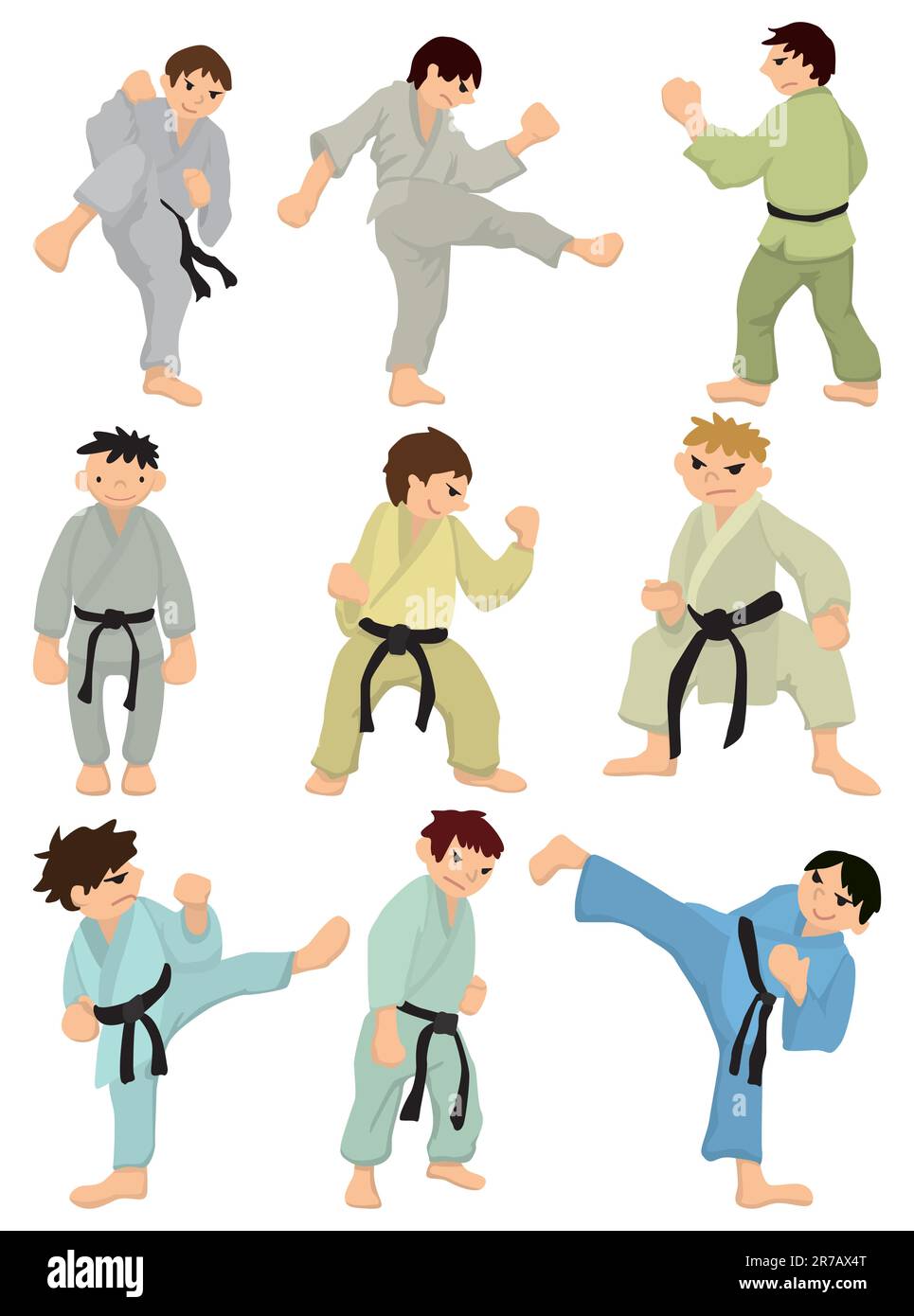 cartoon Karate Player icon Stock Vector Image & Art - Alamy