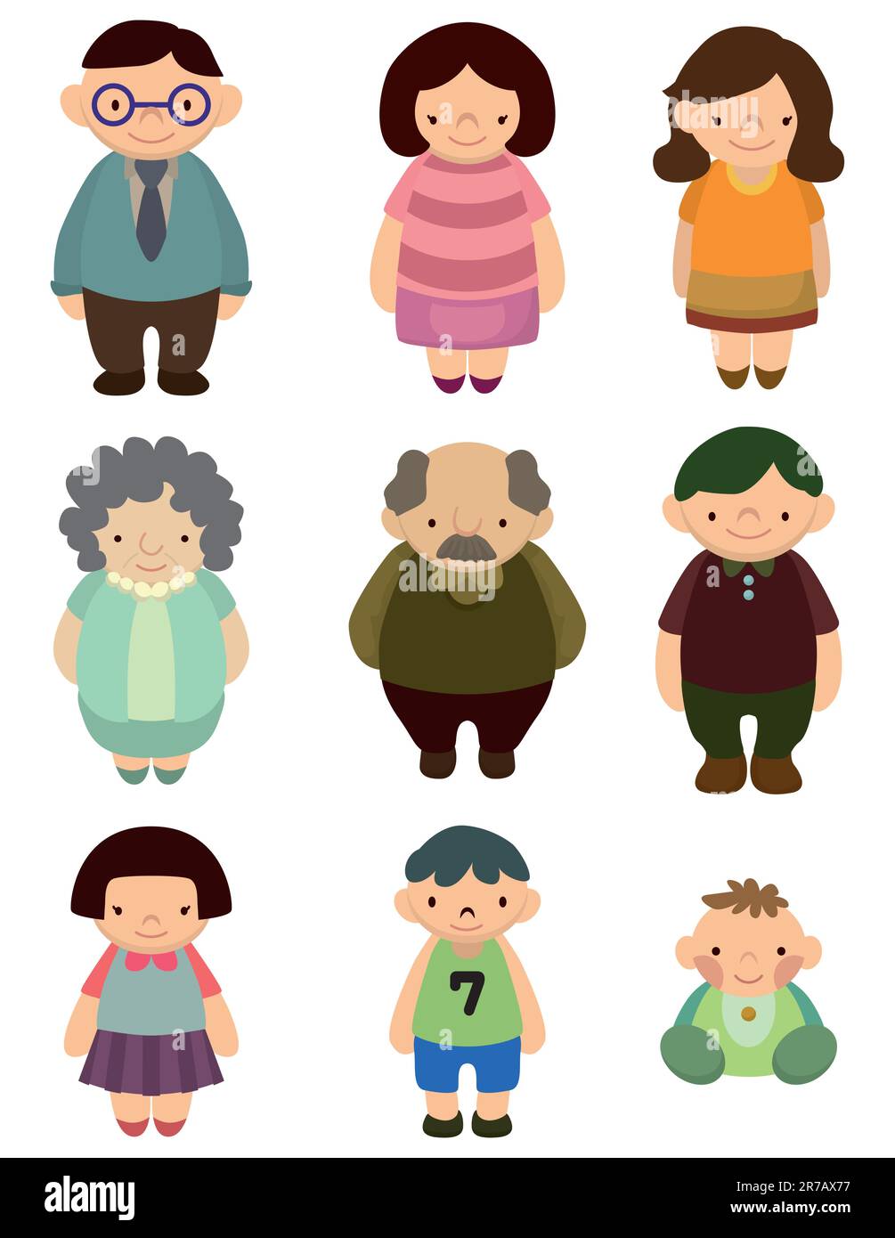 cartoon family icon Stock Vector Image & Art - Alamy