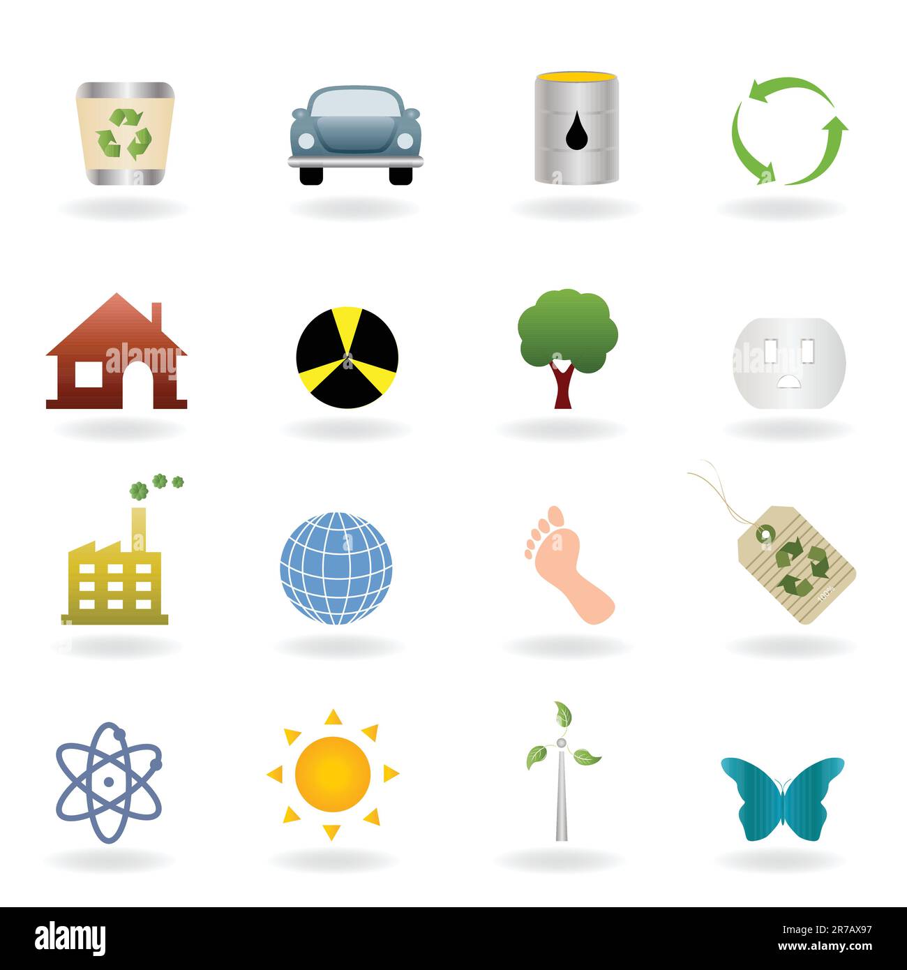 Ecology icons and symbols set Stock Vector Image & Art - Alamy