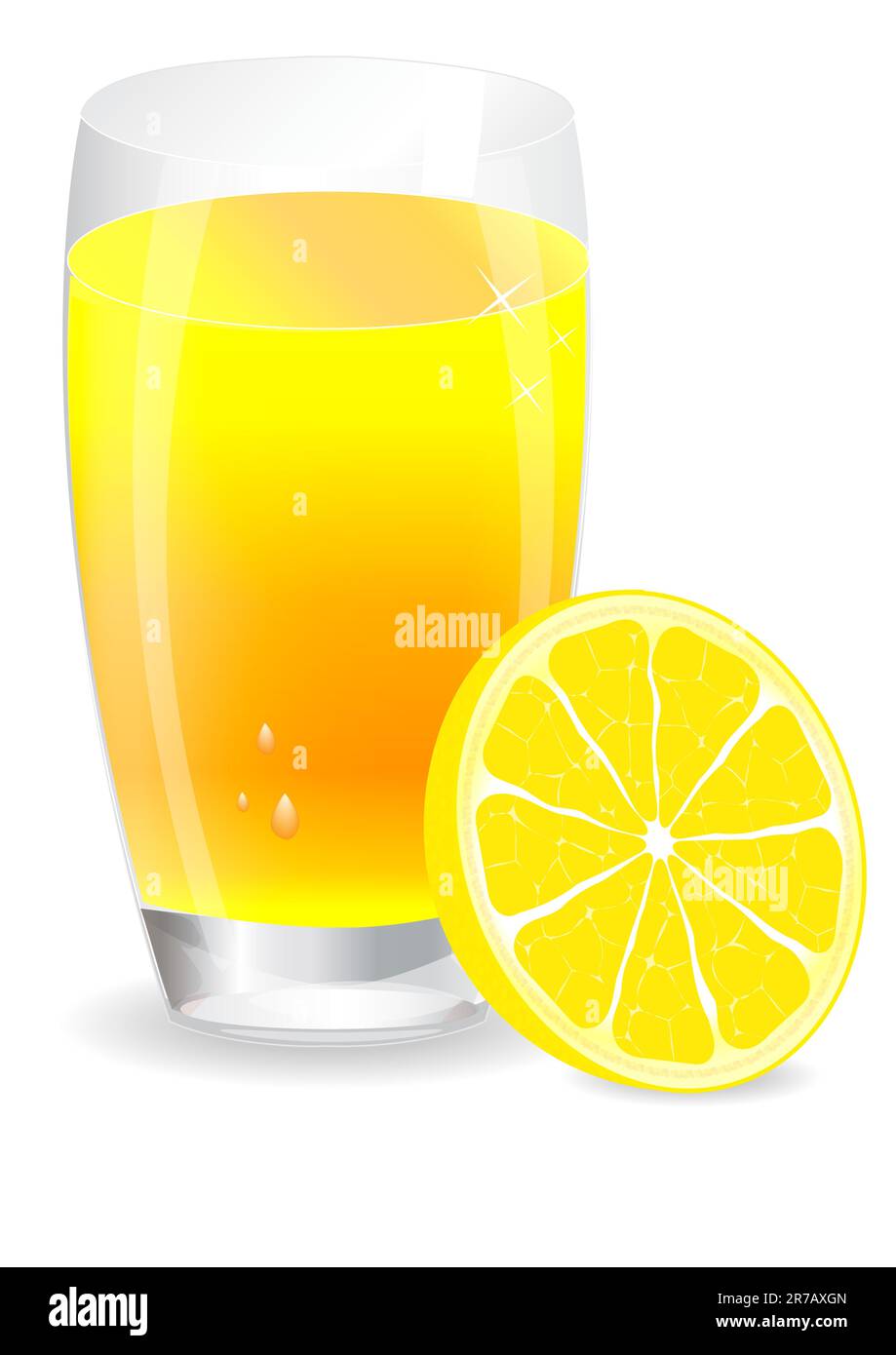 Lemon juice splash tea Stock Vector Images - Alamy