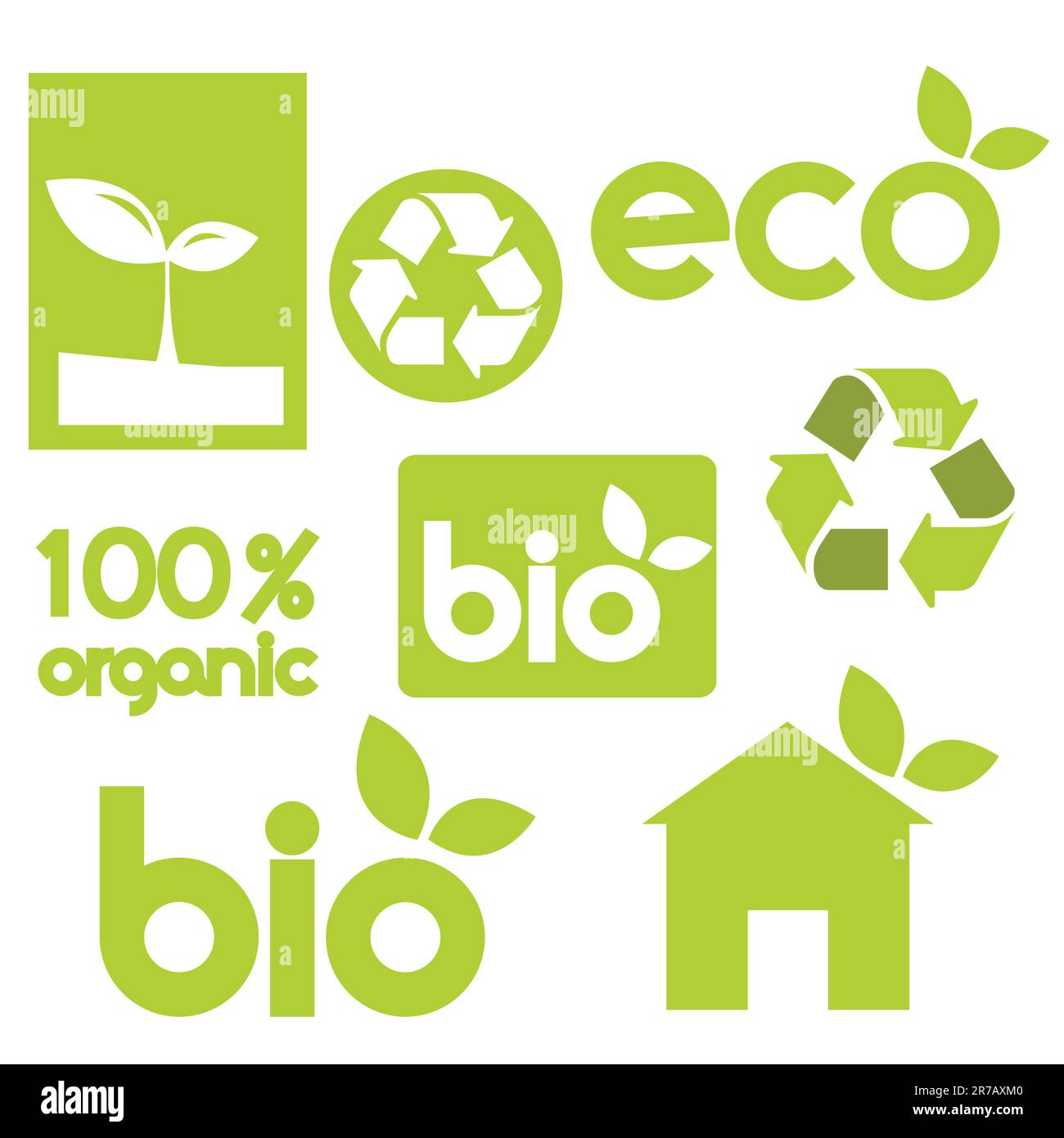 Green icons, vector illustration Stock Vector Image & Art - Alamy