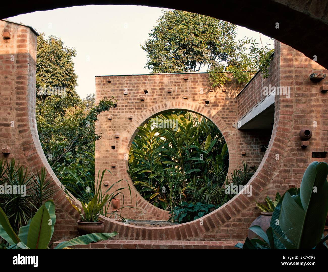 Afternoon view though arches. Subteranian Ruins, Kaggalipura, Bangalore ...
