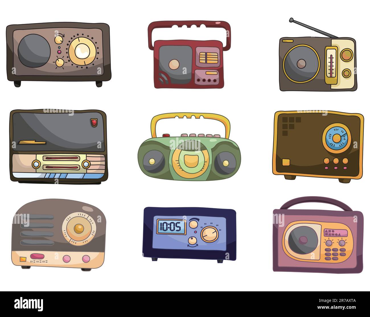 cartoon radio icon Stock Vector Image & Art - Alamy