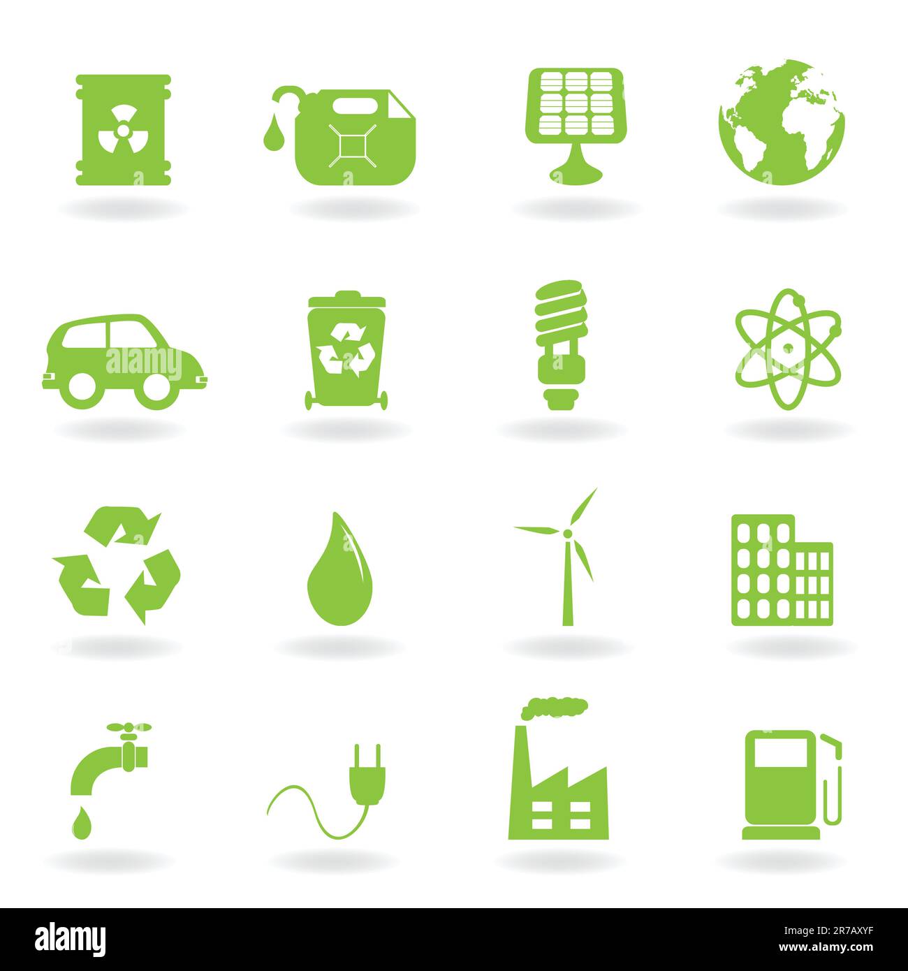 Environment and eco related symbols Stock Vector Image & Art - Alamy