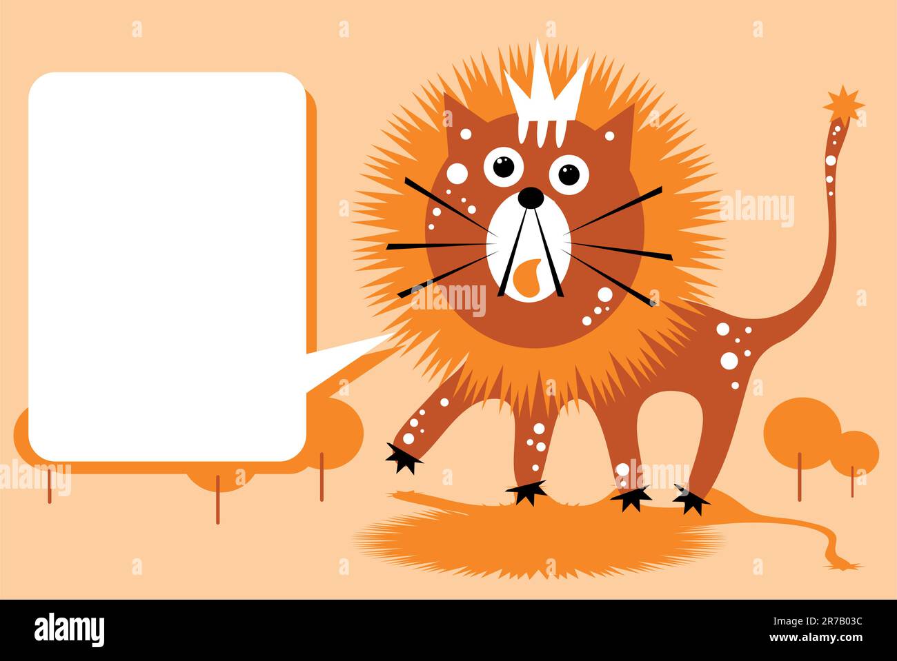 Lion, leo emblem symbol baby style Stock Vector Image & Art - Alamy
