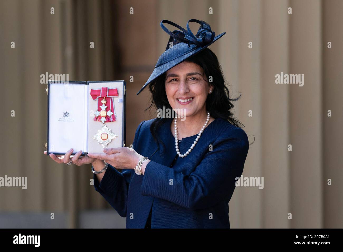 Professor Dame Robina Shah, who was made a Dame Commander for services ...