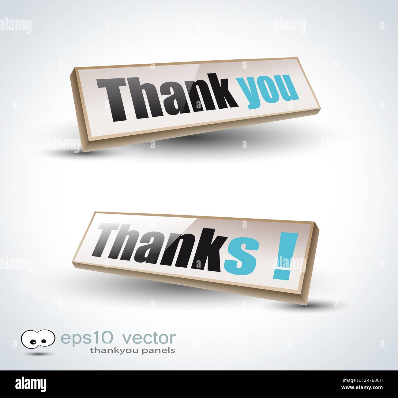 Thank you Banners with Shadow Stock Vector Image & Art - Alamy