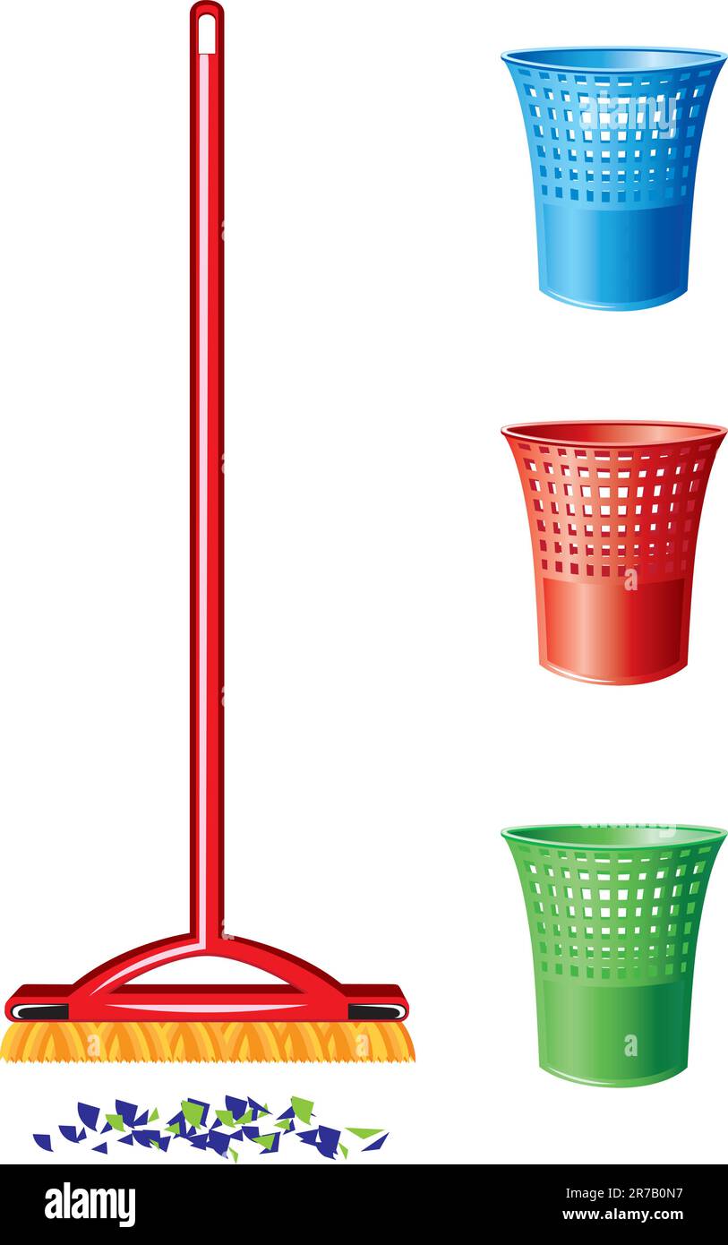 Janitorial. Vector illustration on white background for design Stock ...