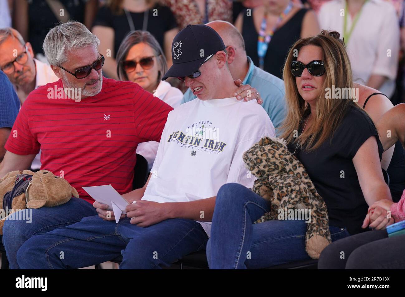 The family of Barnaby Webber (left to right) father David Webber ...