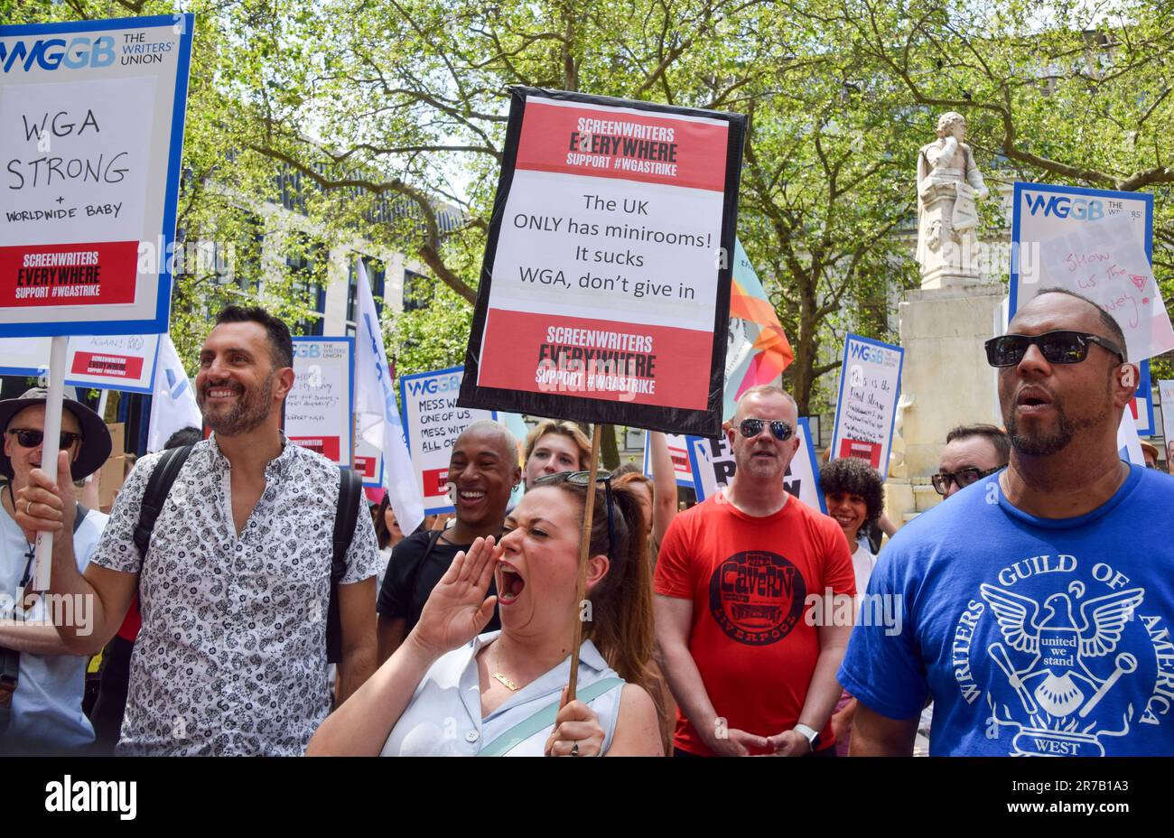 London, England, UK. 14th June, 2023. UK screenwriters and Writers ...