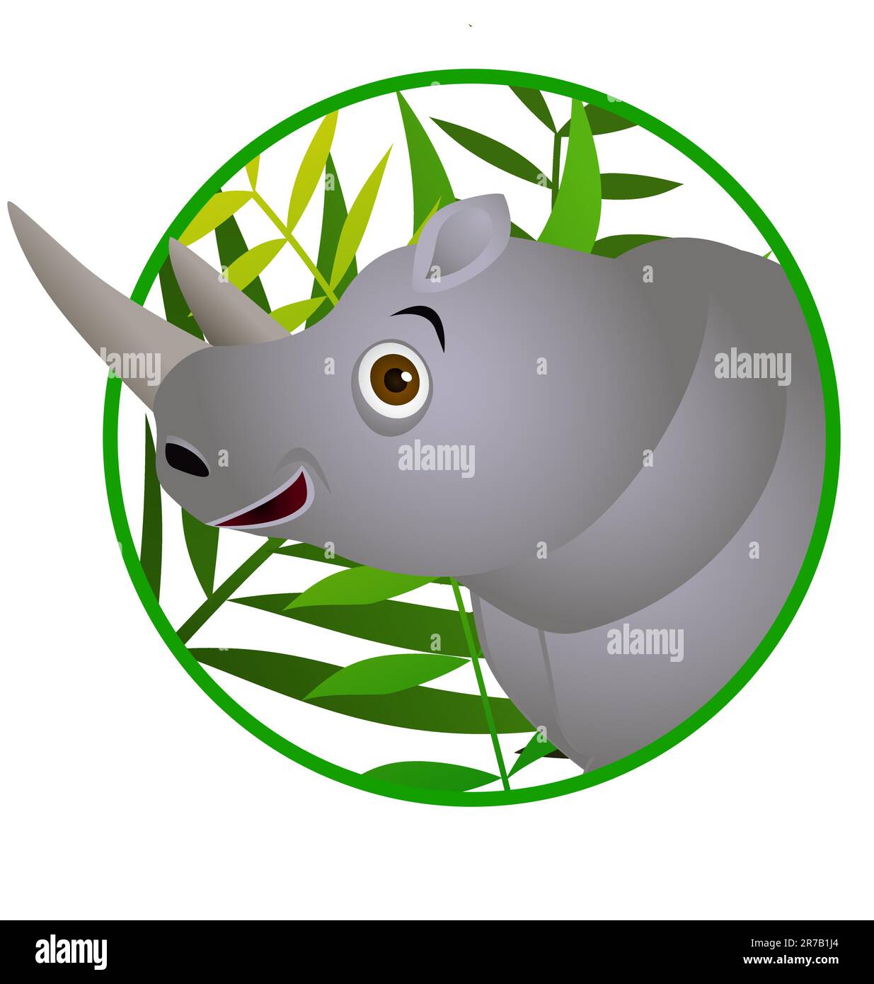 Rhino cartoon Stock Vector Images - Alamy